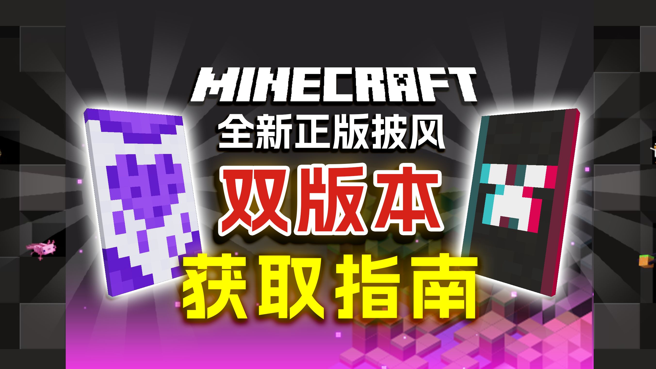 ...全新正版双版本披风!双双拿下!庆祝15周年!_哔哩哔哩bilibili_我的世界