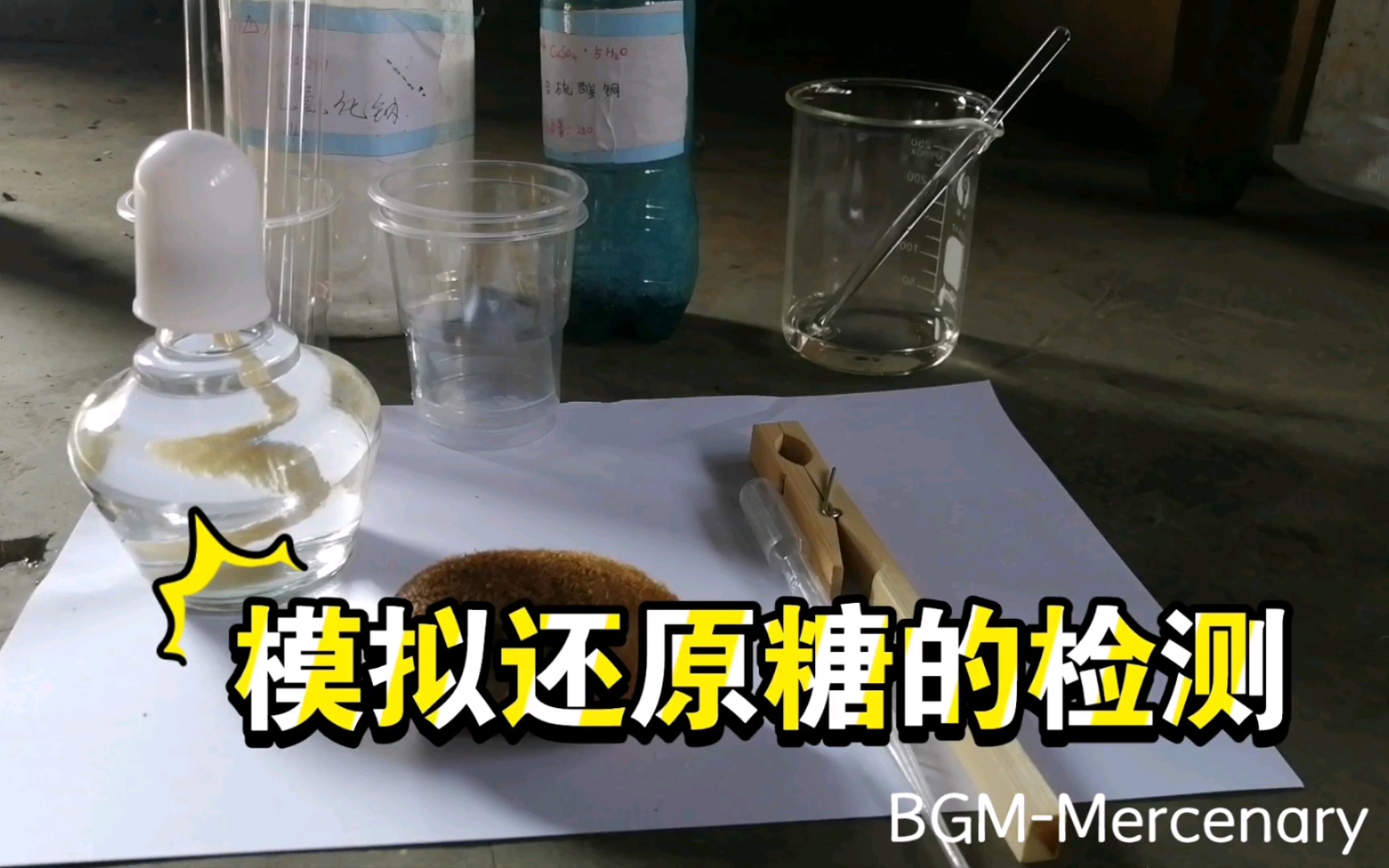 【生物/化学 实验】模拟还原糖的检测