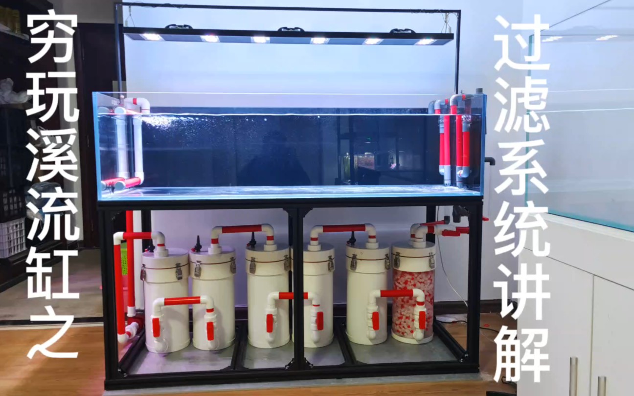 穷玩溪流缸之过滤桶的制作(五)过滤系统讲解@穷玩水族 #鱼缸里的大...
