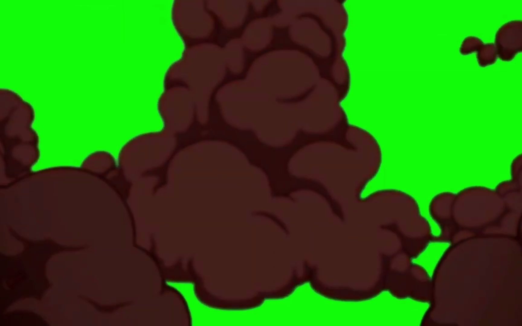 动漫爆炸特效绿幕素材