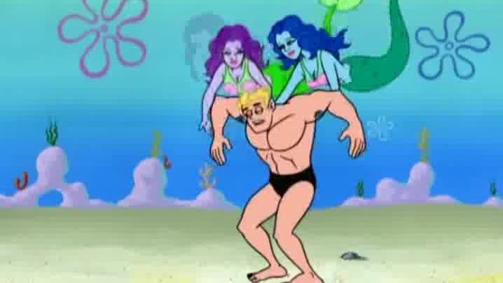 海绵宝宝经典片段:大洋游侠与海超人 原来是这样认识的