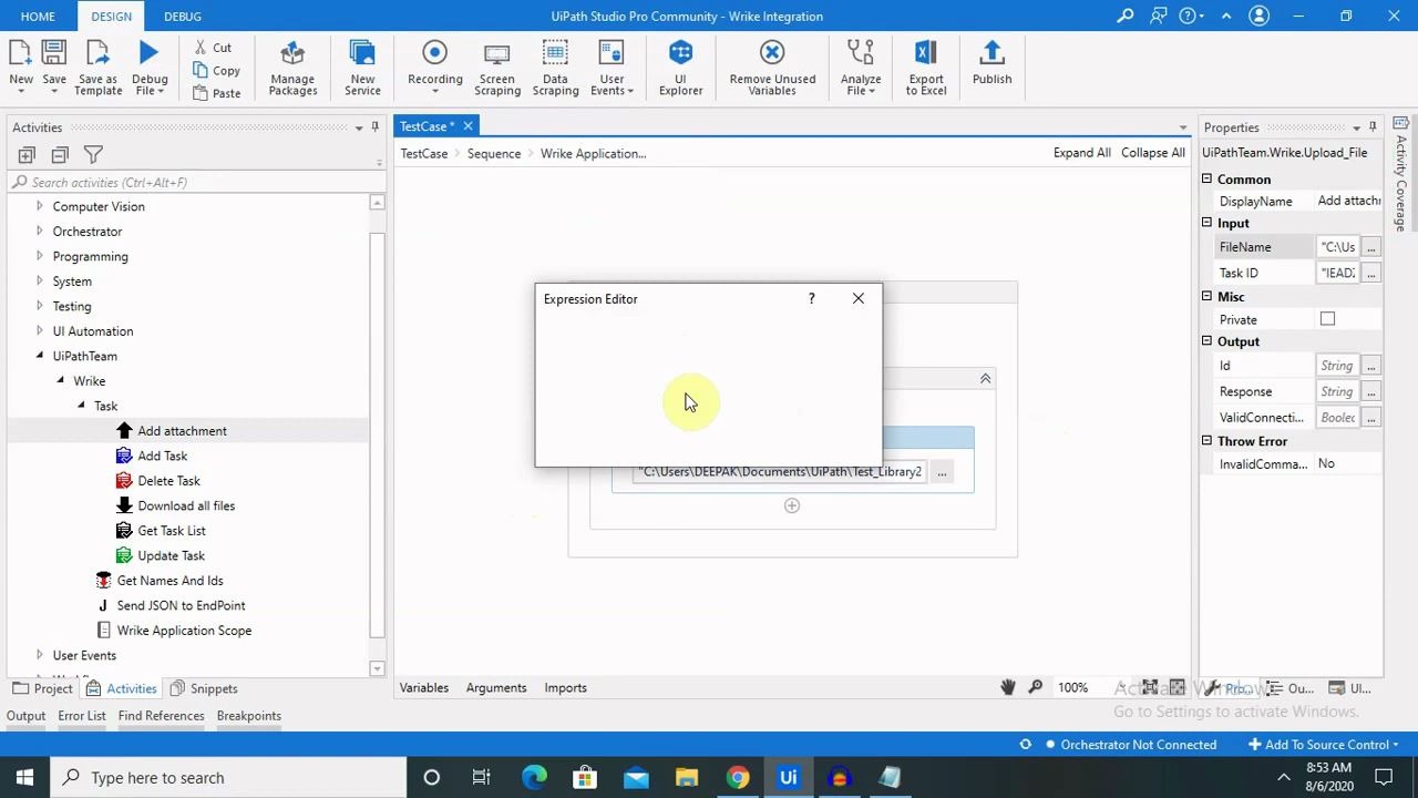 ...rpazj.com视频教程36】使用Uipath-RPA-Uipath从Wrike添加和下载附件