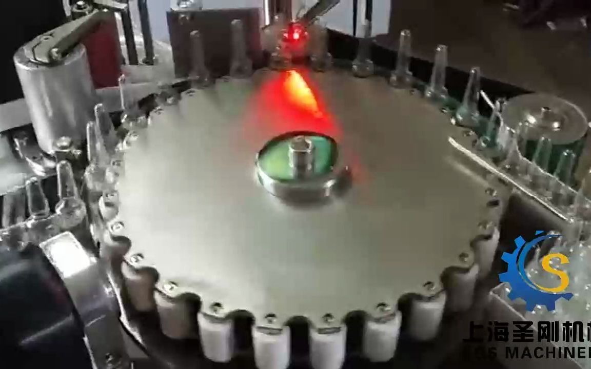 圣刚安瓿瓶立式不干胶贴标机 安瓿瓶自动贴标机 150-200瓶/分
