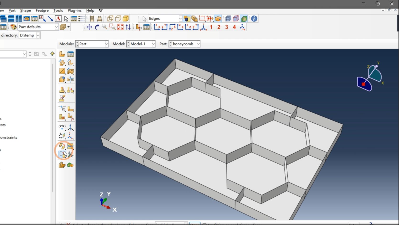 基于ABAQUS 蜂窝结构箱的冲击仿真模拟