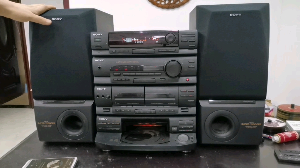 拆机打理索尼组合音响V4500