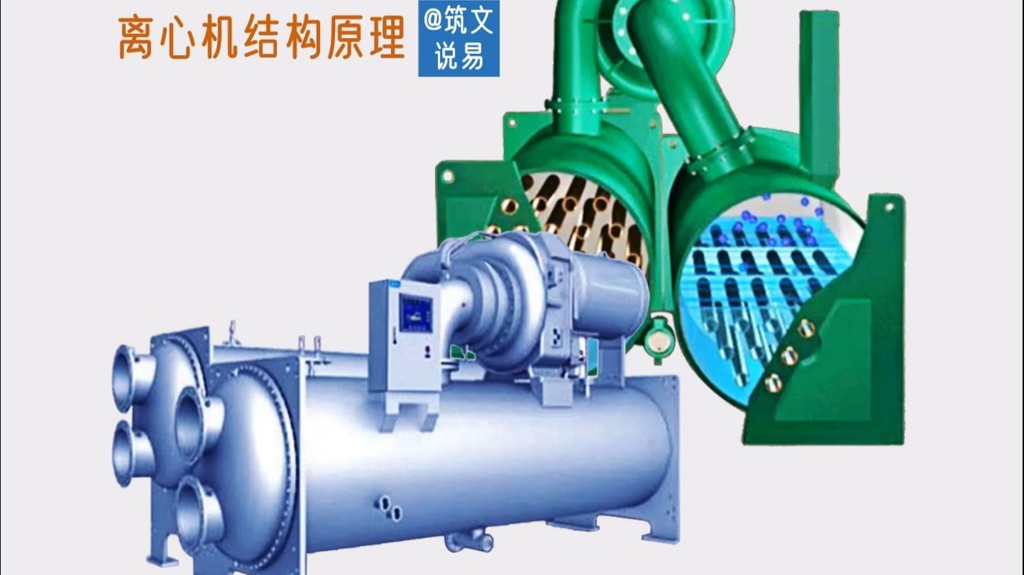 中央空调冷水机组,离心式冷水机组结构原理