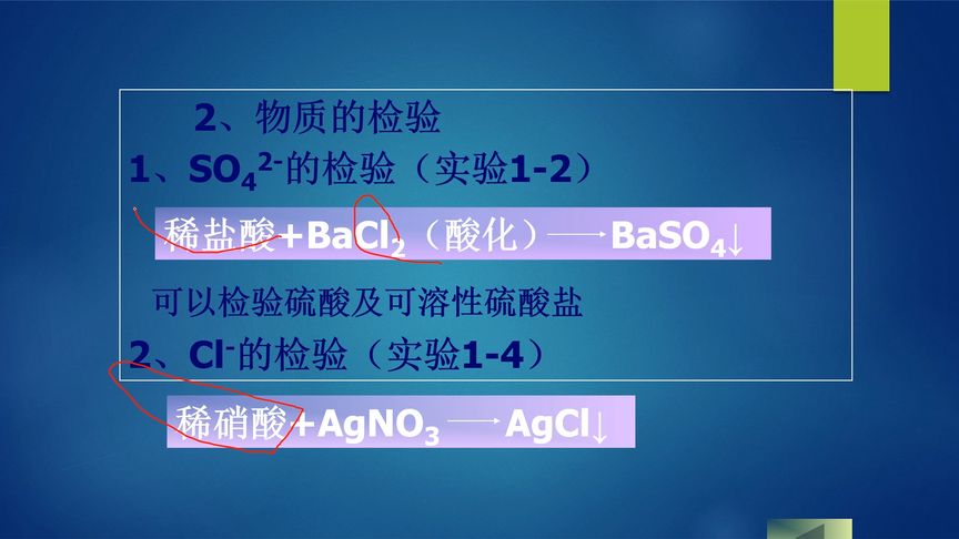2021年高一化学期末考试必考考点之硫酸根离子和氯离子的检验详解