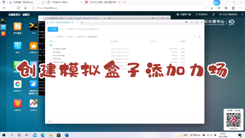 gromacs蛋白质配体复合物分子动力学模拟完整步骤演示