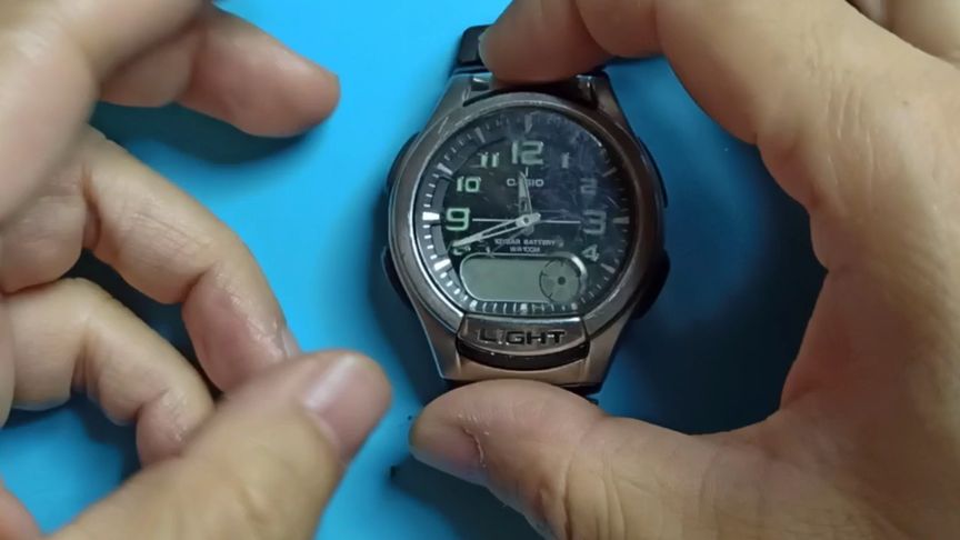 维修清理Casio aq-180双显电子表