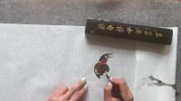 简单易懂的国画教学,红脖鸟的画法
