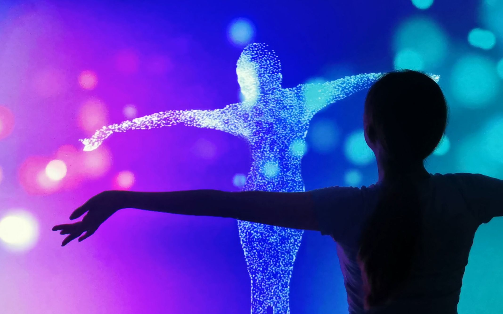 ...体感互动|Kinect人影互动|粒子,音画交互|创意编程|交互编程|编程艺术