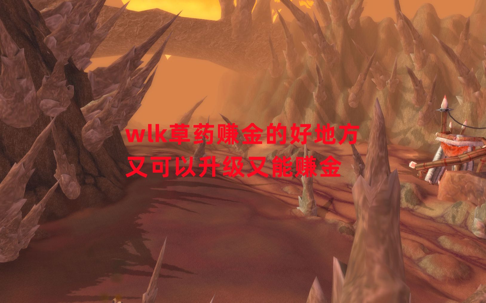 魔兽世界怀旧服:wlk草药赚金的好地方,又可以升级又能赚金