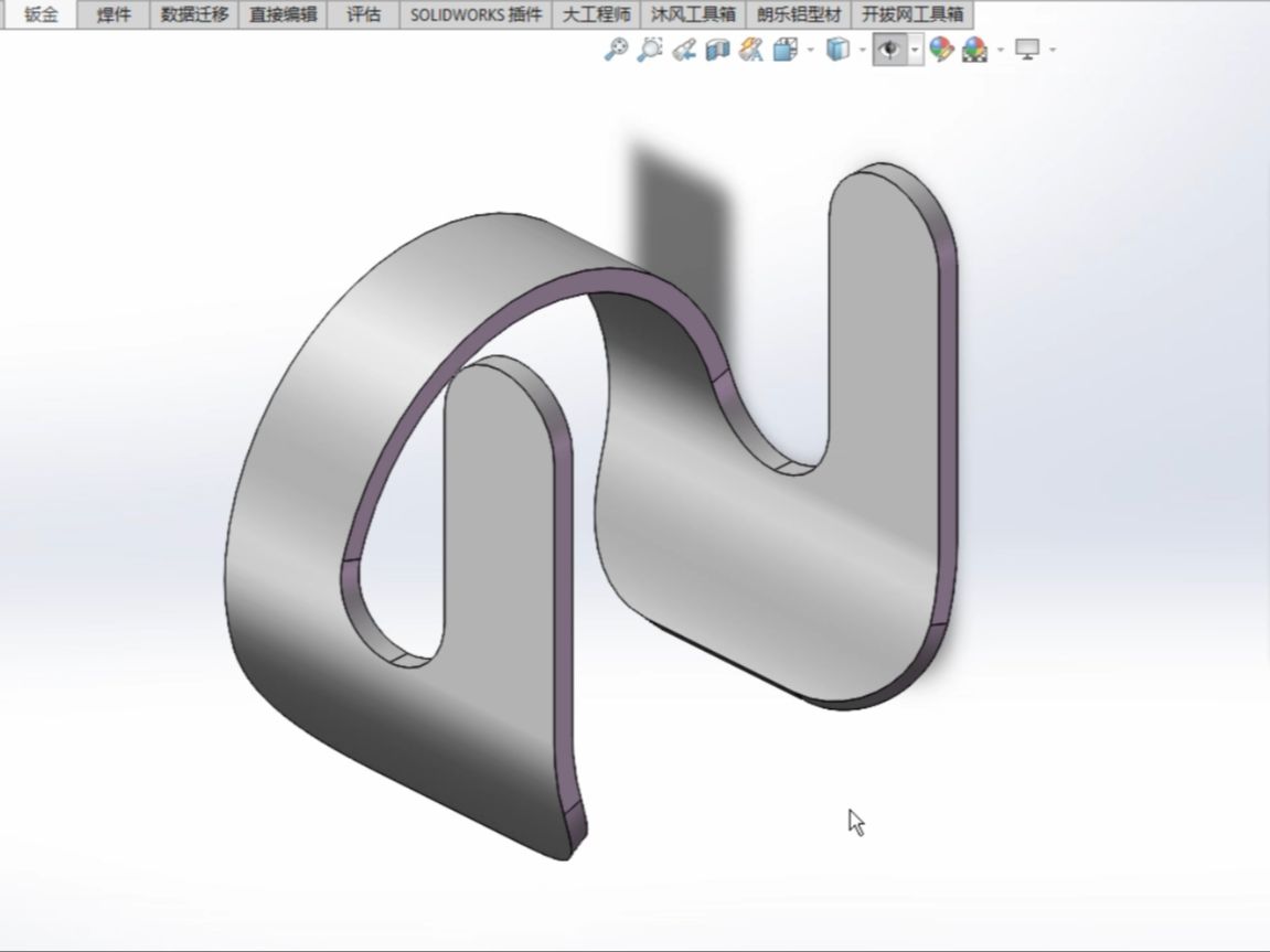 Solidworks中用钣金命令进行钣金卡扣建模!