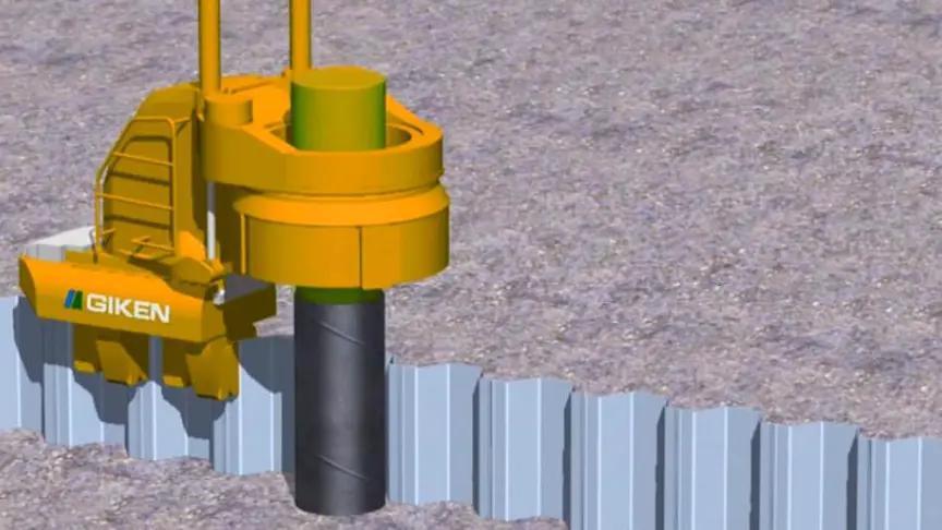 原来工地的板桩和钢管桩就是这样打的,不看还.