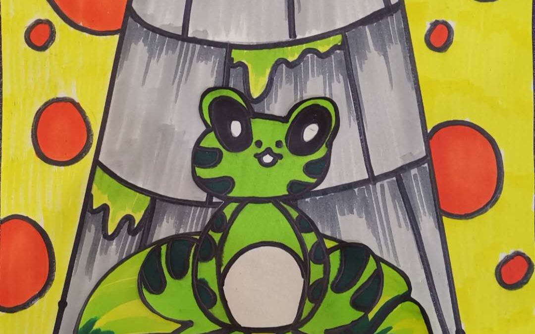 儿童画:井底之蛙