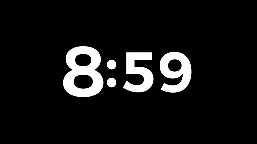 1080P高清无水印素材视频,倒计时。