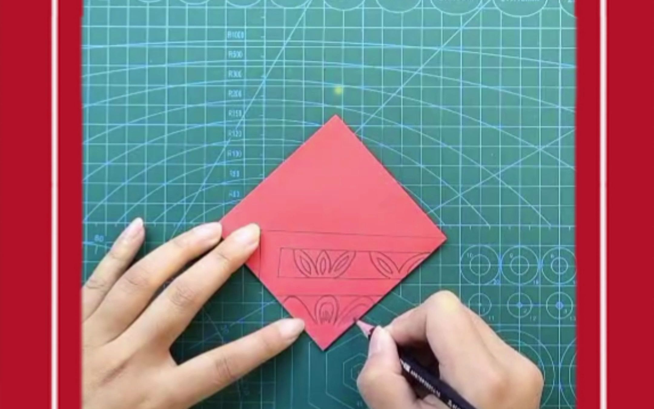 方胜文窗花,简单易学