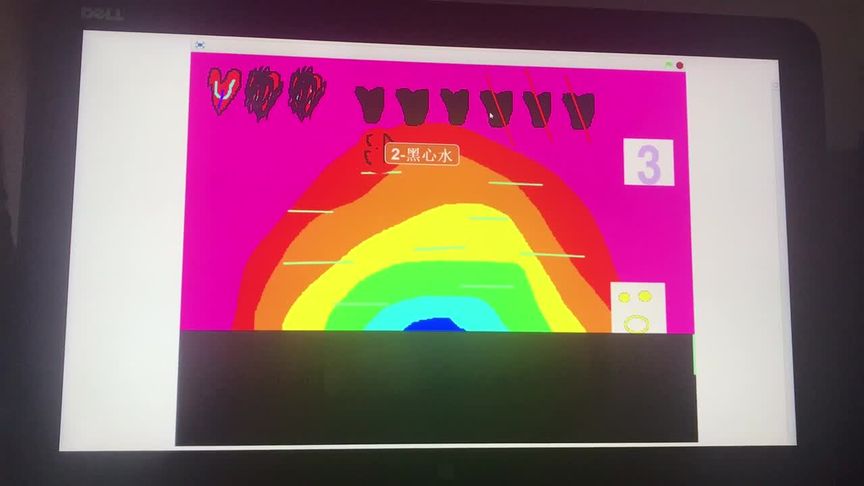 我用scratch2(小猫软件)做的一个小游戏(第5关)