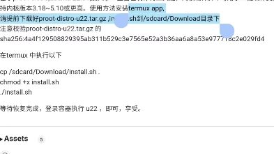 termux 的proot-distro 环境中可用于一键编译kernelsu,lxc内核的容器...