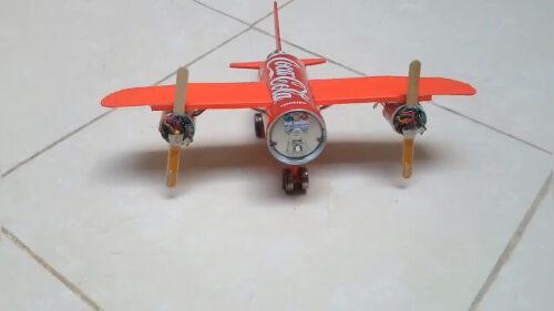 超炫的电动飞机手工diy电子爱好者模型拼装模型创客教创意