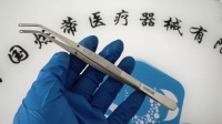 烁蒂牙科缝合镊不锈钢镊子带定位齿科器械口腔科工具