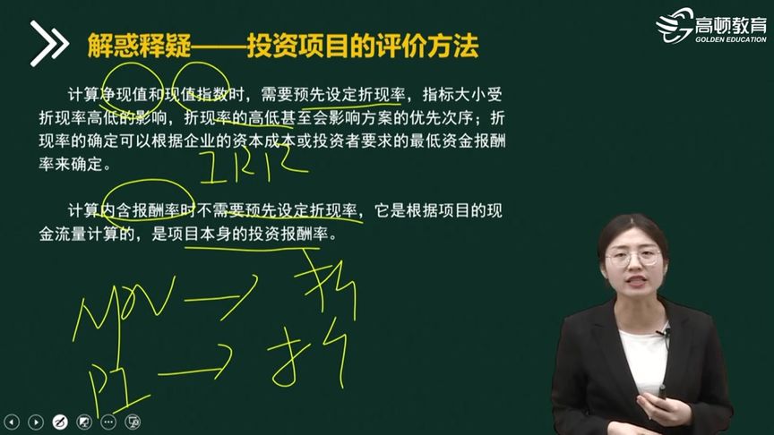 CPA《财务成本管理》解惑答疑:基本指标都受折现率的影响吗?