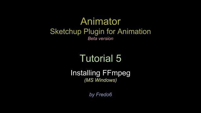 sketchup动画插件教程