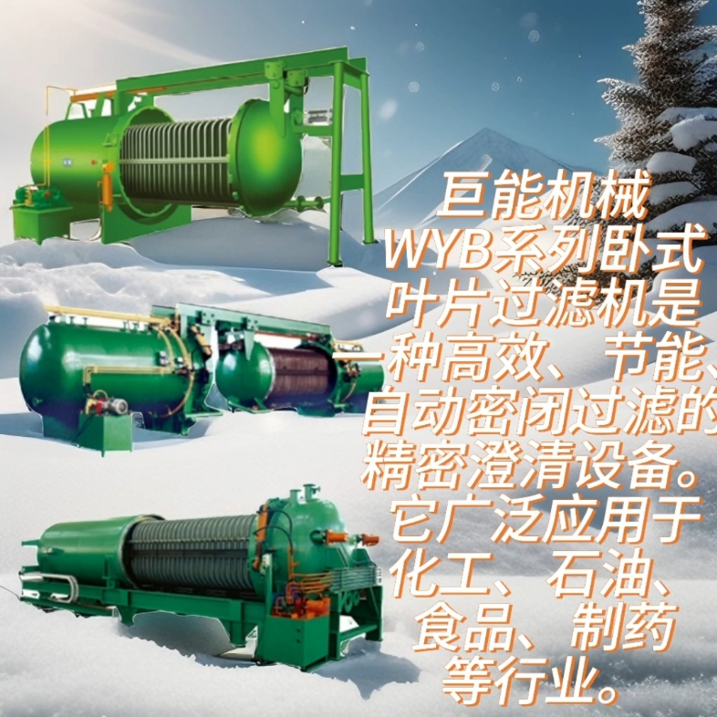 巨能WYB系列卧式叶片过滤机是一种高效、节能、自动密闭过滤的精密...