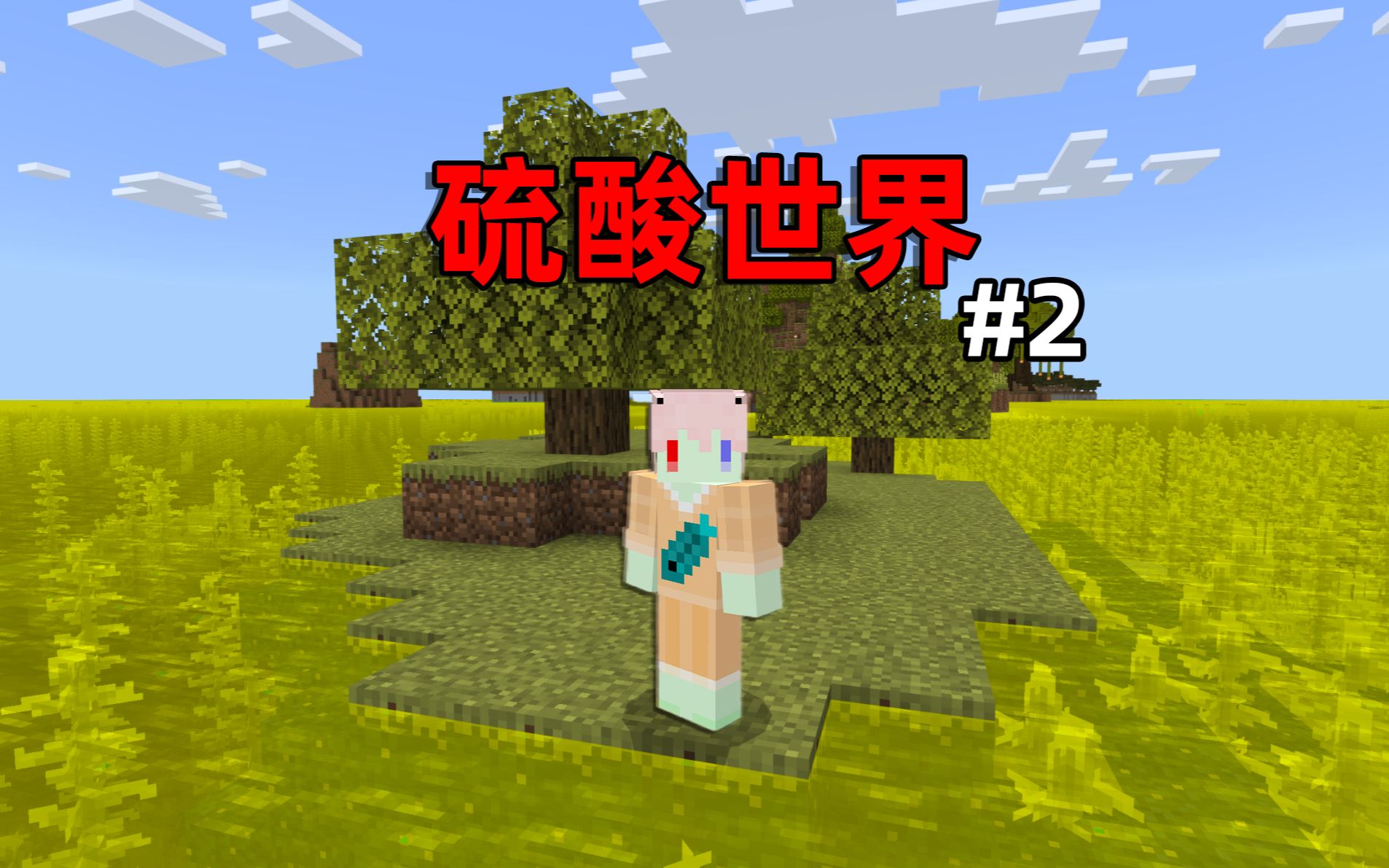 当我出生在硫酸海世界!一切都有毒 如何生存?#2 我的世界_哔哩哔哩...