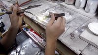 瑞福达珠宝工厂 情侣对戒制作工艺流程 戒指指环制作-焊戒指
