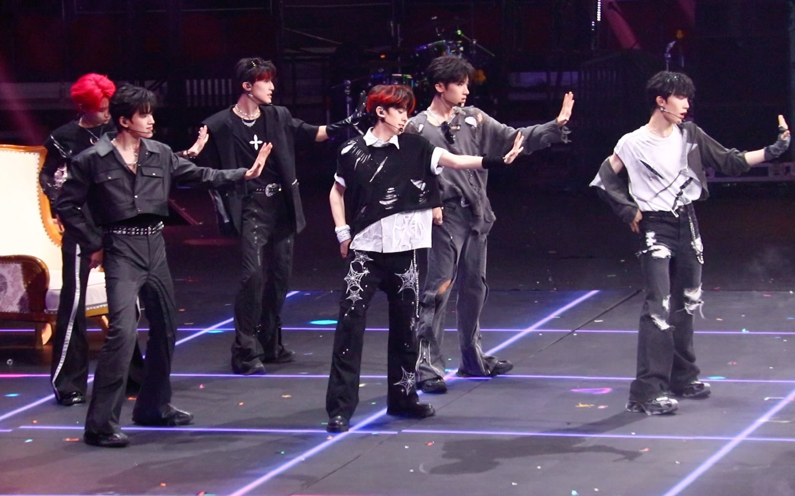 【TF家族三代“生于火焰”演唱会】危险派对|全员侧台近距离高清直拍