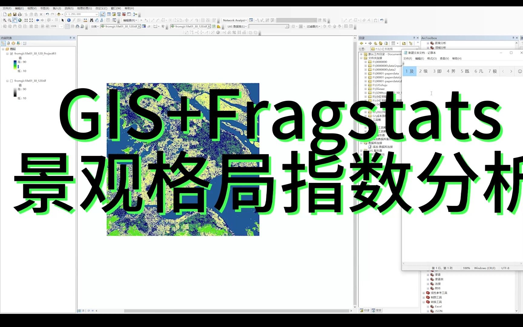 设计分享丨GIS+Fragstats景观格局指数分析