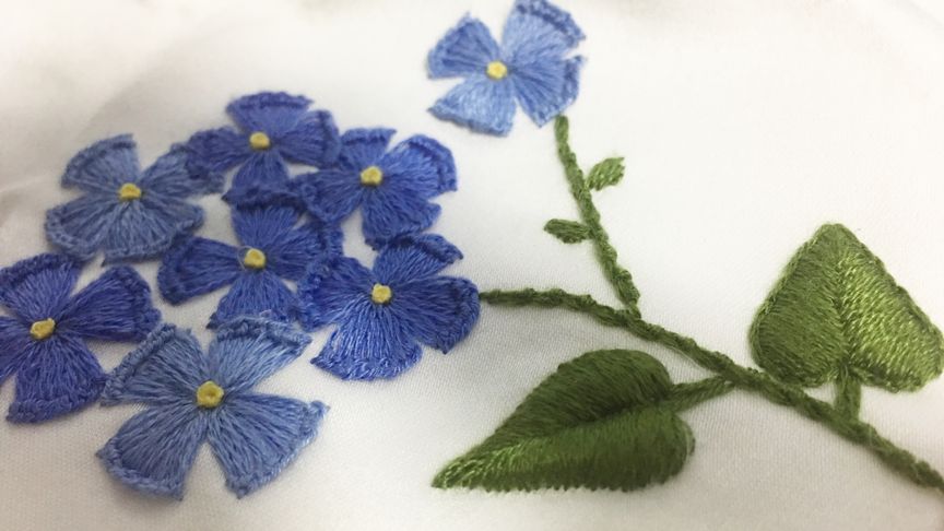 一分钟刺绣教学视频,能绣好花瓣就能绣好整朵花