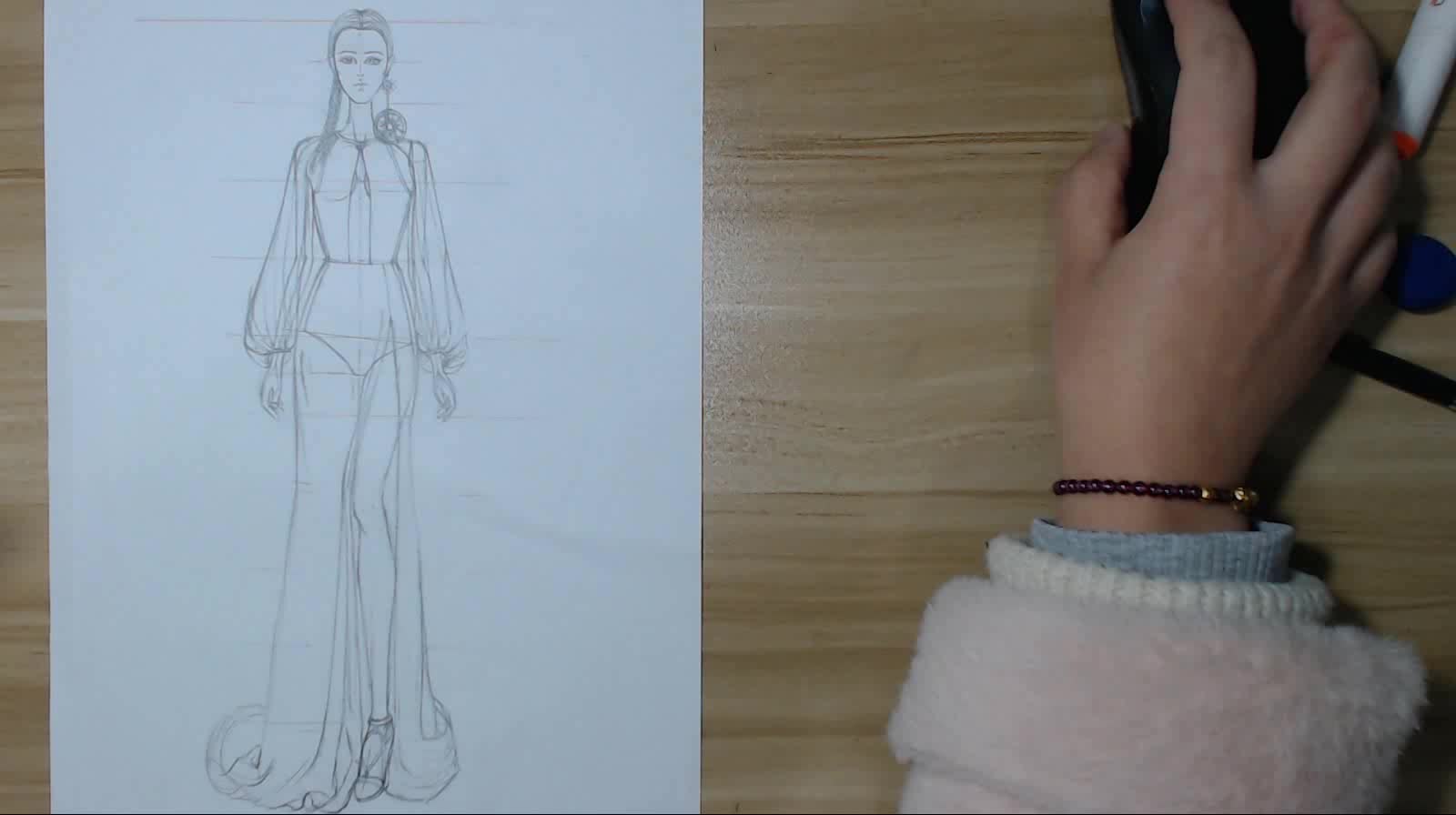 学服装设计的基础,效果图技法表现