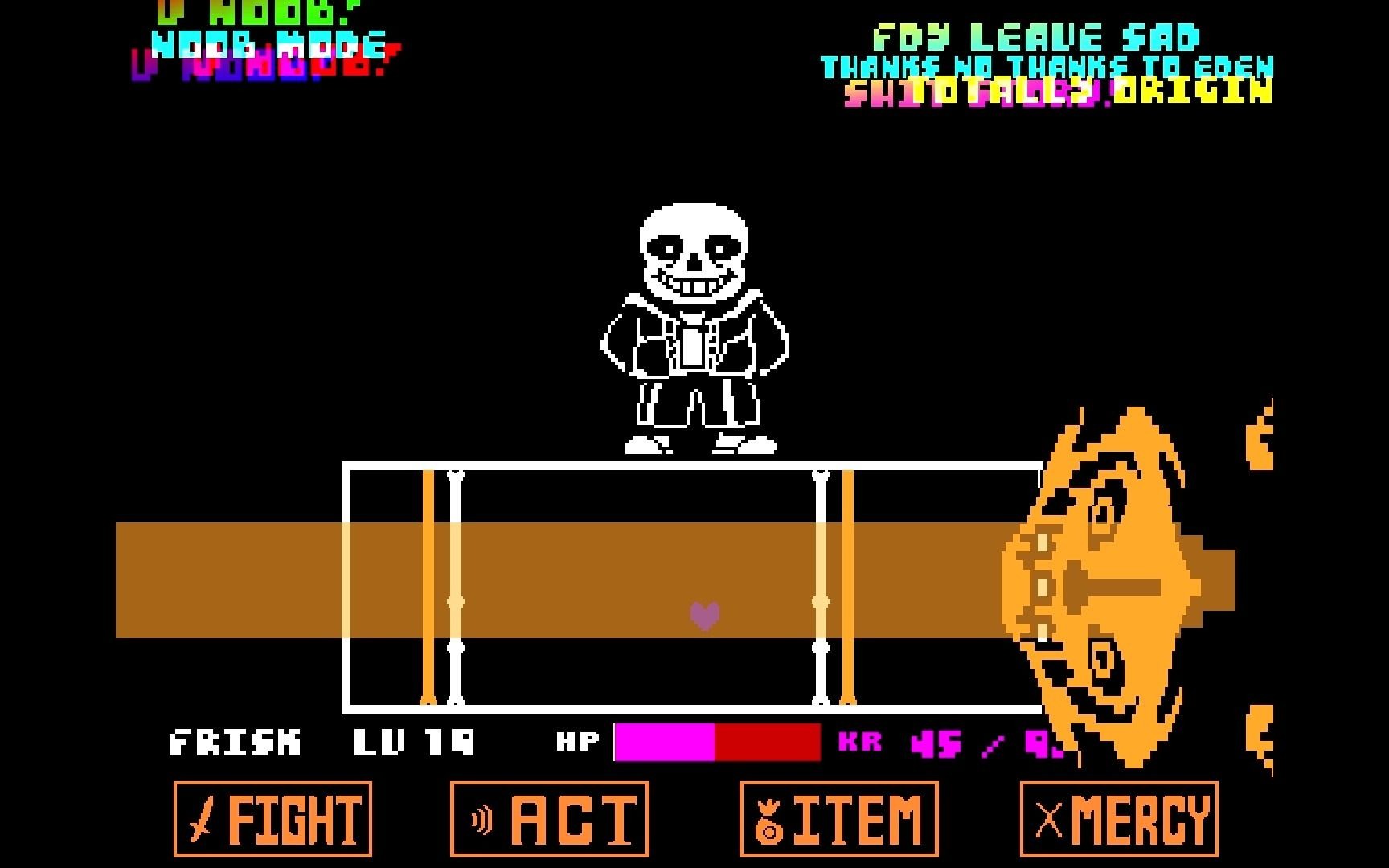 【UNDERTALE Hard Mode Sans】Eden改版fdy困难sans全阶段通关(...