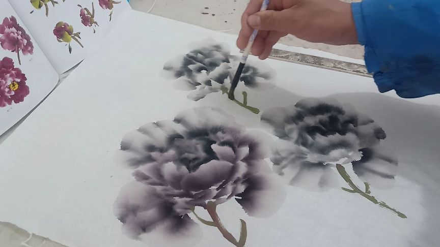 水墨牡丹画的真美,收藏学习吧!