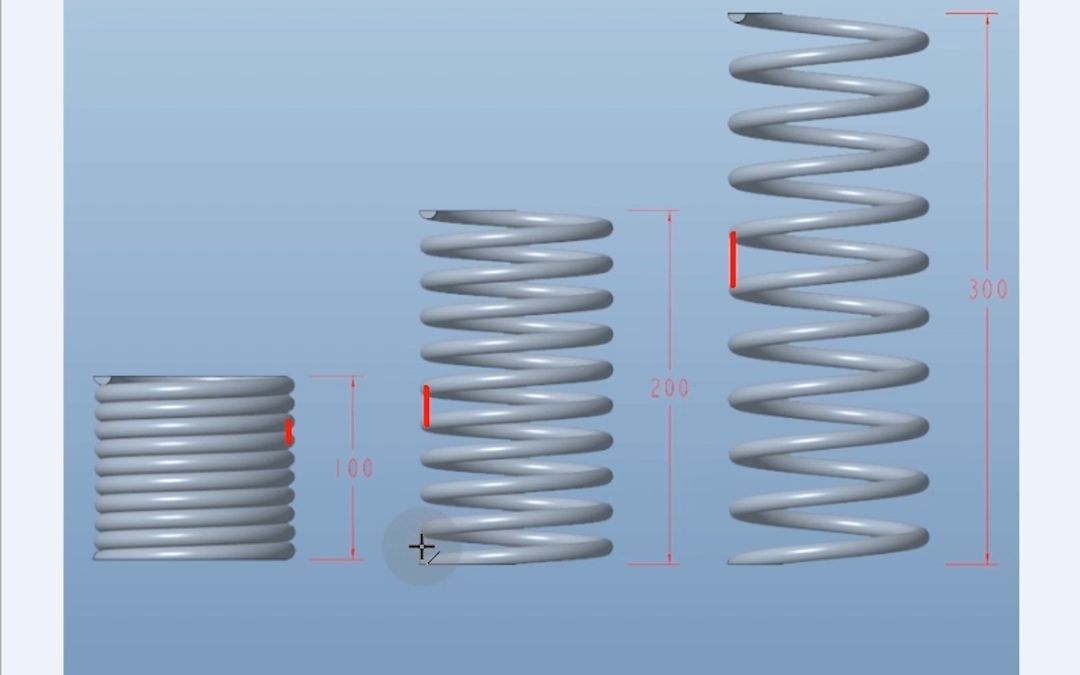 Creo/proe参数化弹簧模型,结构设计,产品设计,creo教程,proe教程,creo...
