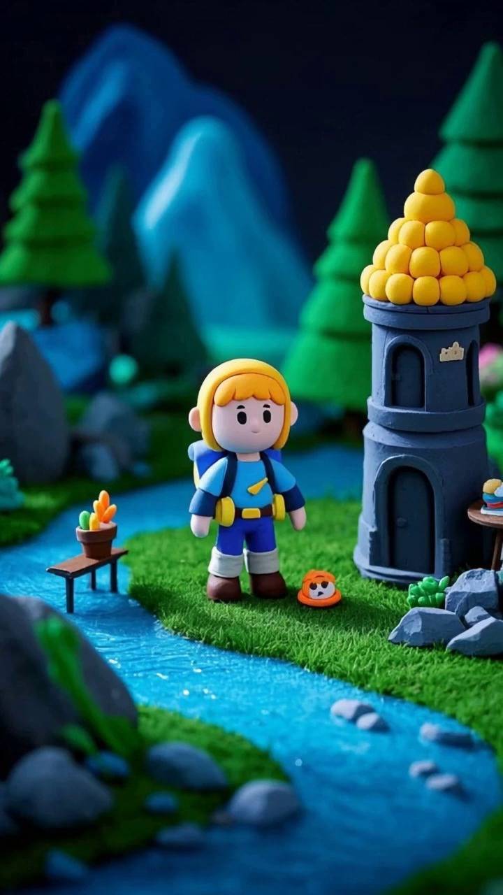 卡通奇幻场景,悬浮在魔法森林上空的漂浮岛屿群,岛屿间有荧光飞鸟与...