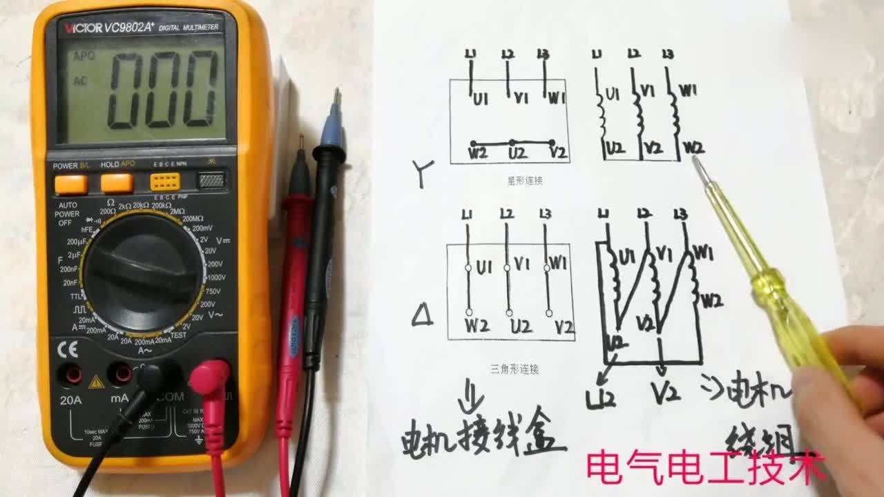 电机的星形和角形接法什么区别?老电工用最直白的话让你看懂学会