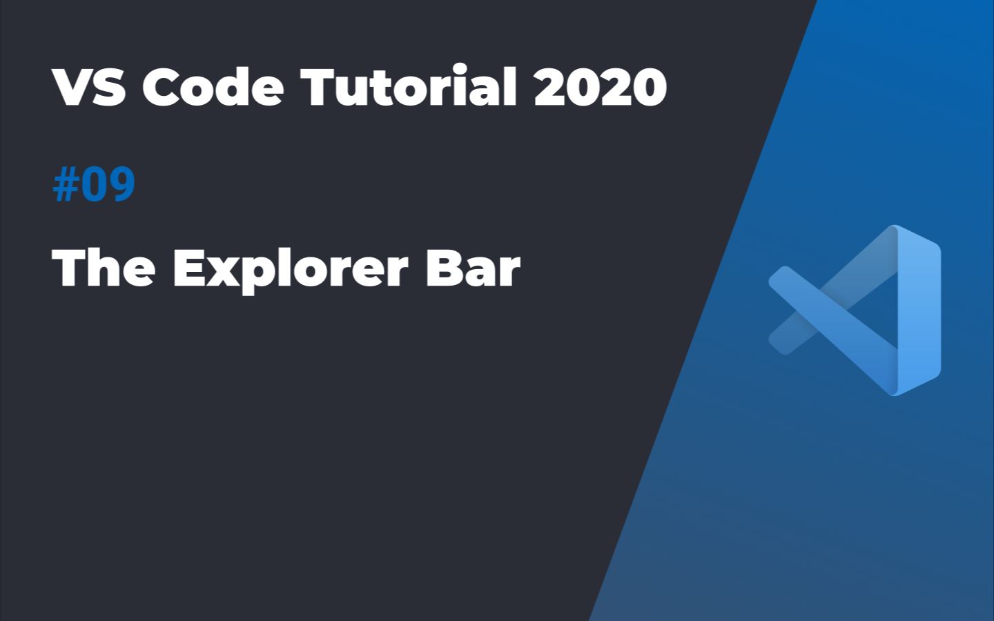 VS Code入门教程2020 #09 资源管理器