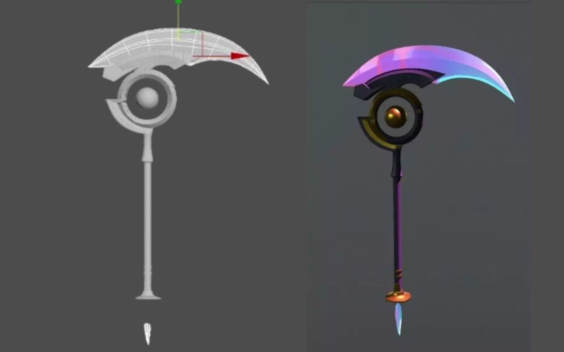 浪费三分钟,看游戏里一把简单的镰刀是如何制作的