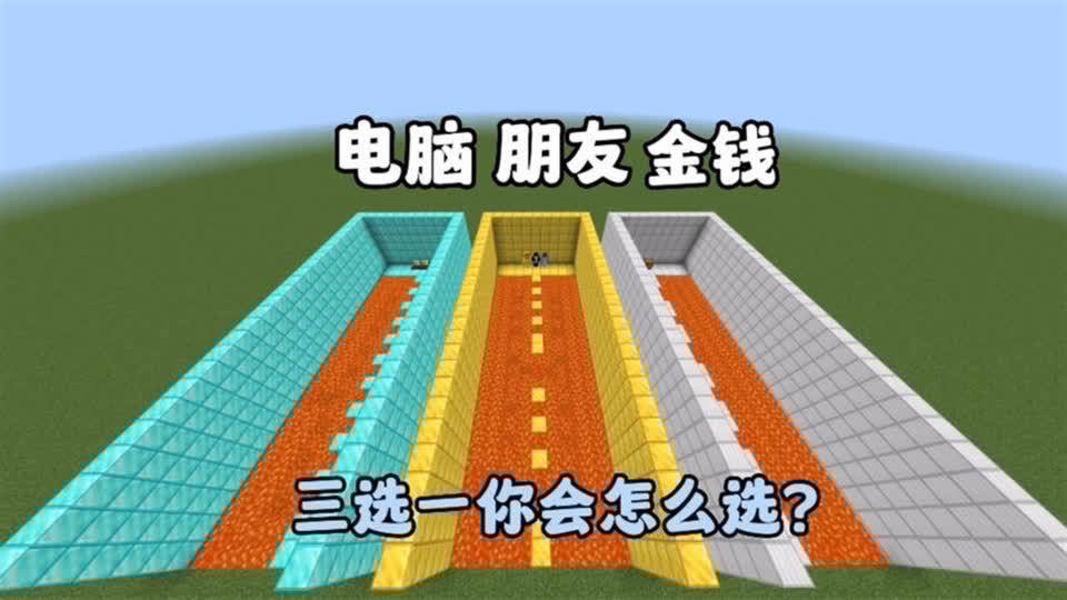 我的世界:电脑朋友金钱三选一你会选什么?