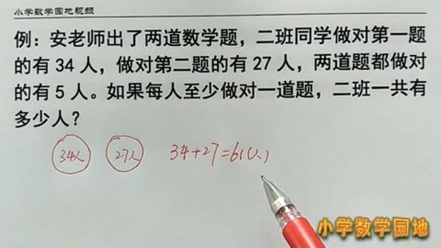 小学二年级数学思维训练微课堂 通过画图.