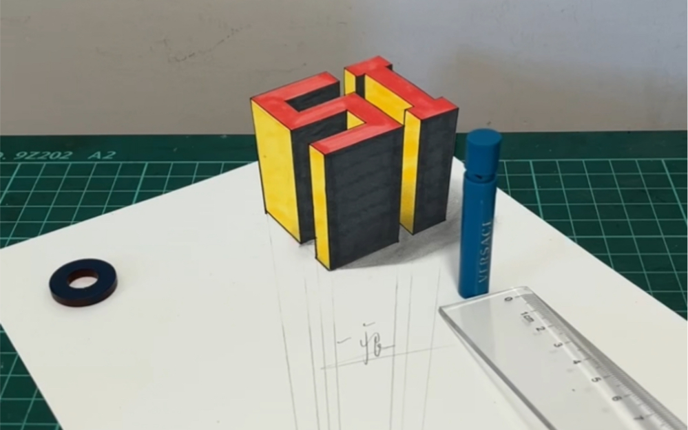 一看就会的超炫3d画教程,收藏试试!#画#绘画#艺术