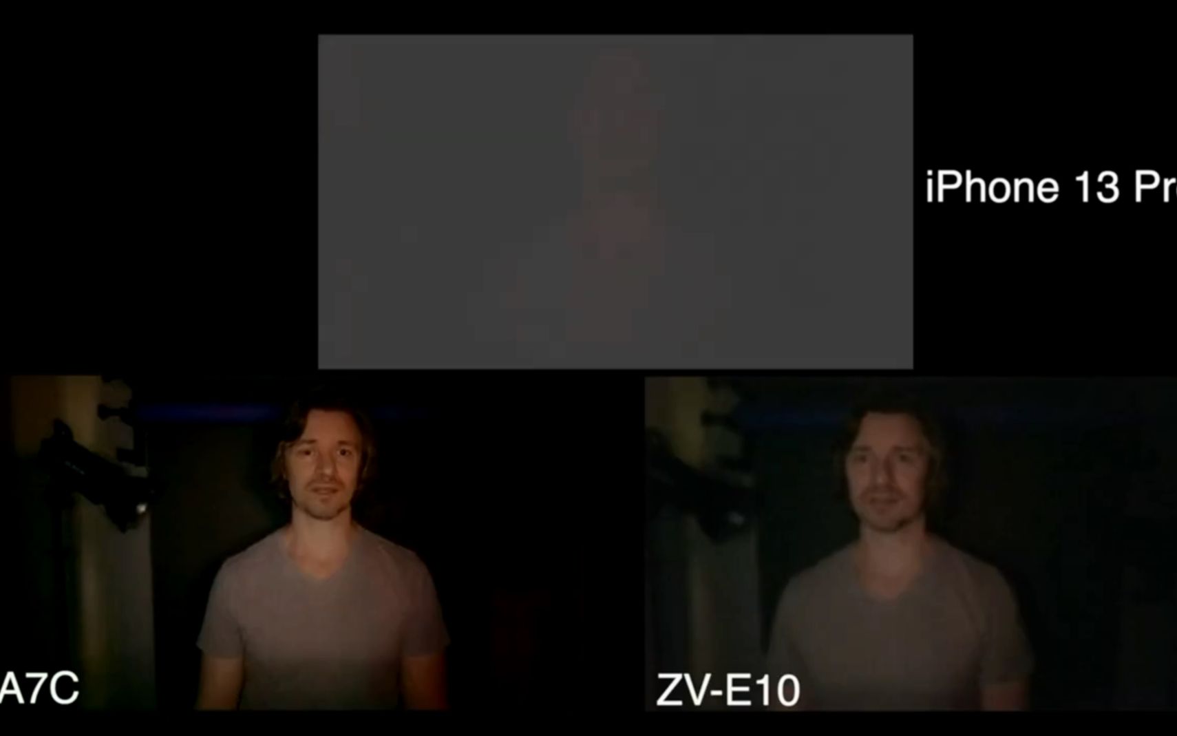 全画幅和半画幅的区别 索尼 A7C VS ZV-E10 VS iPhone 13 pro