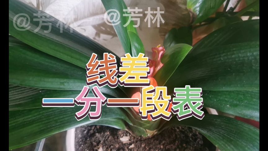考生家长必看(四)线差、一分一段表