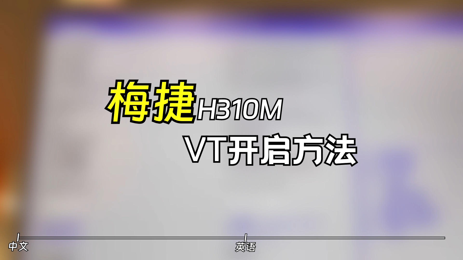 【雷电教程】梅捷 H310M如何开VT