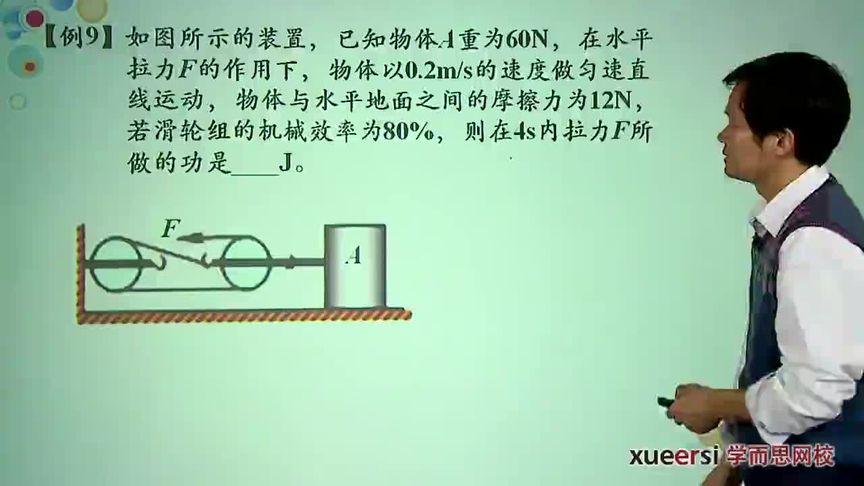 第45讲(3)功及功率,机械效率例9-例11