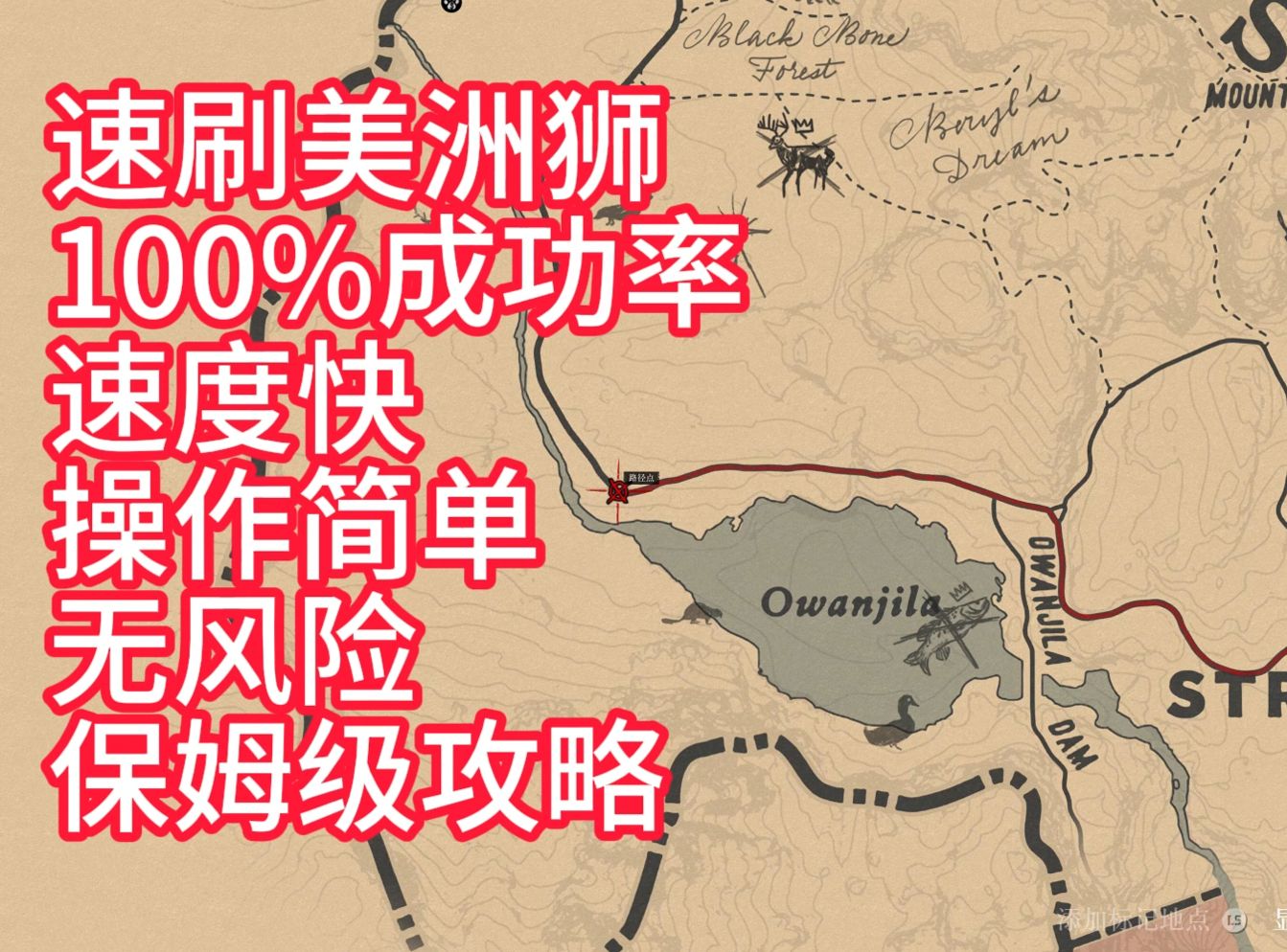 【荒野大镖客2】安全高效刷美洲狮