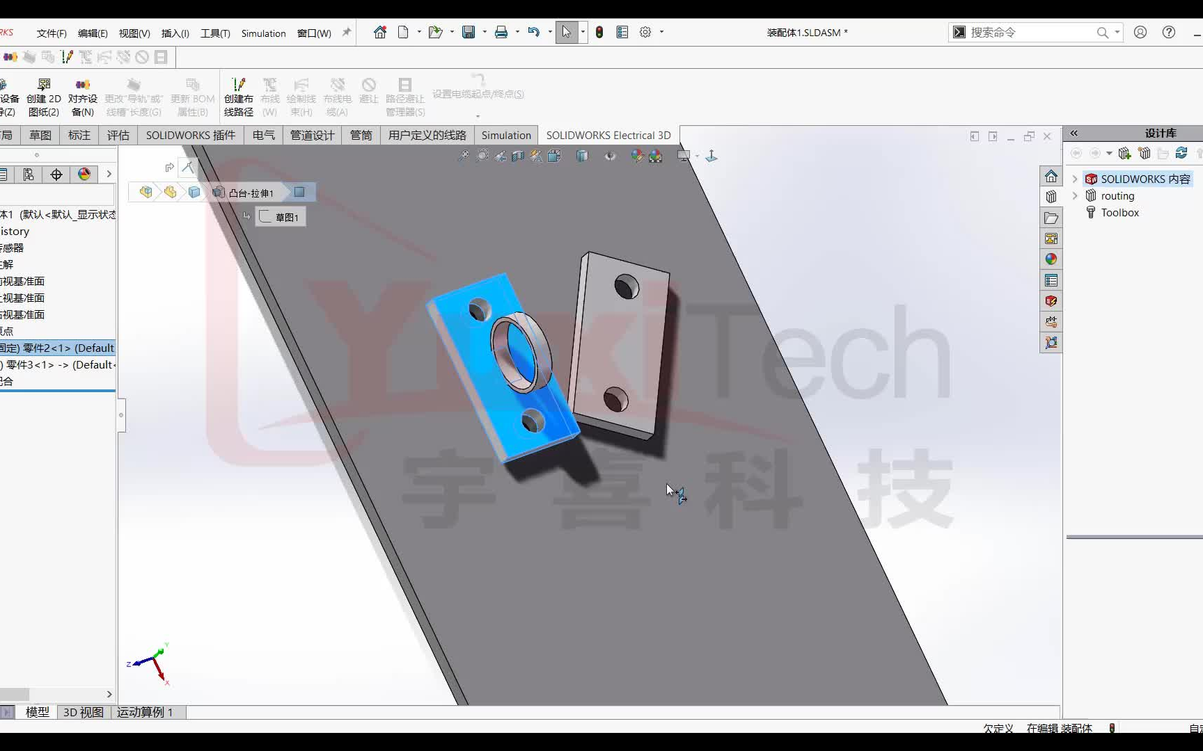 SOLIDWORKS Electrical 22-智能零部件